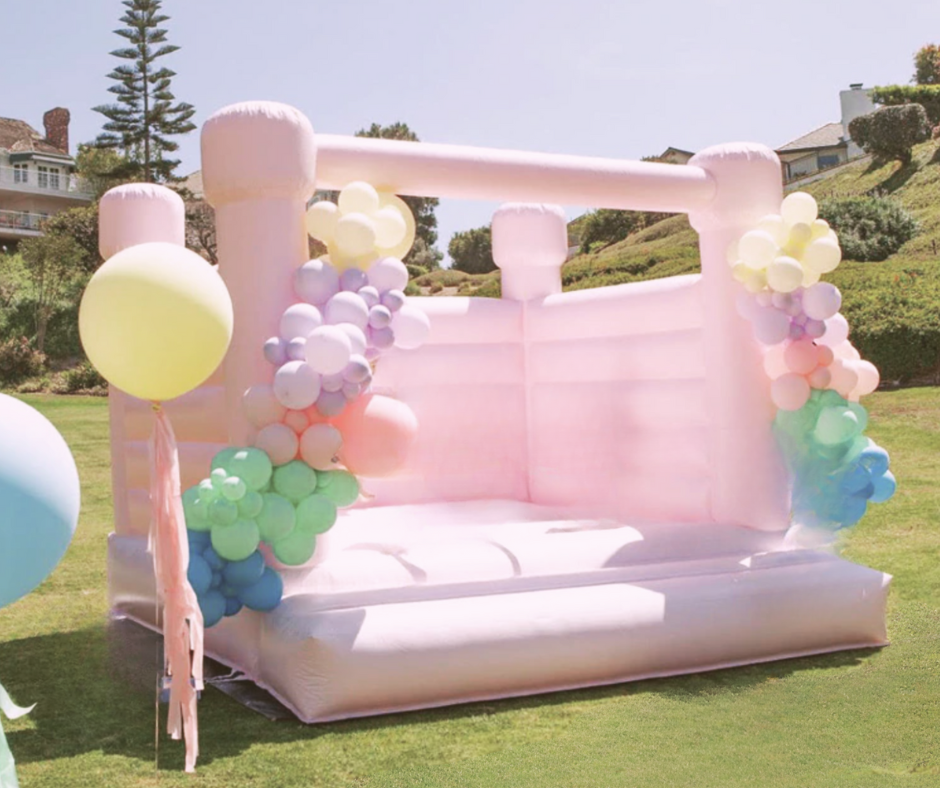 Pastel Pink Bounce House - Kids Party Rentals Co