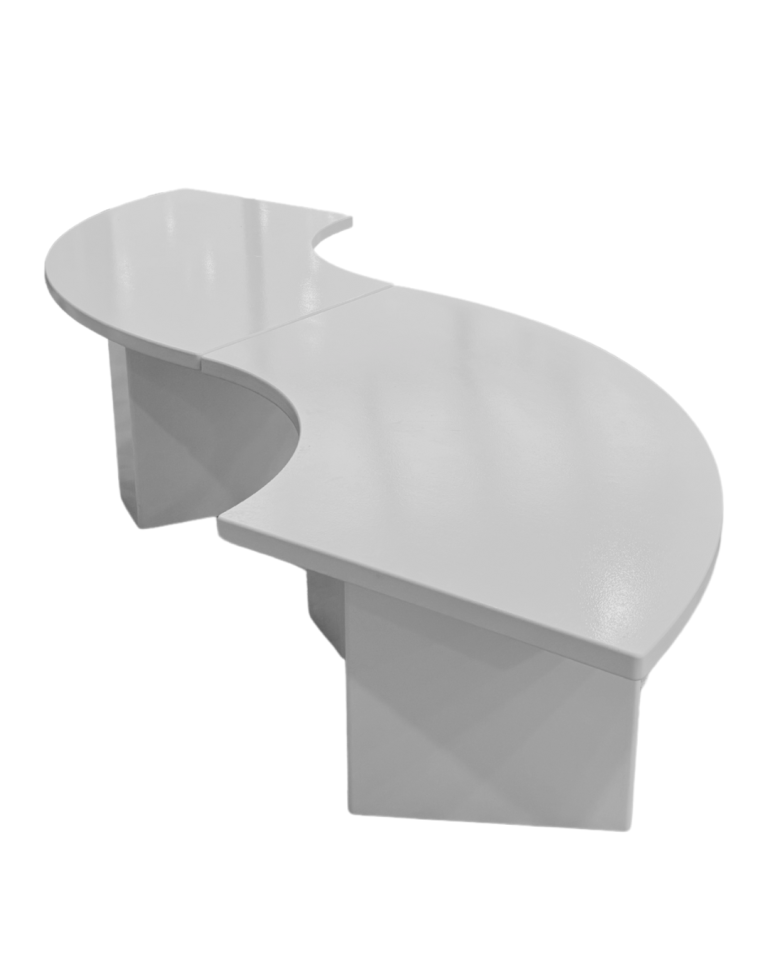 Kids White Serpentine Table (12') - Kids Party Rentals Co